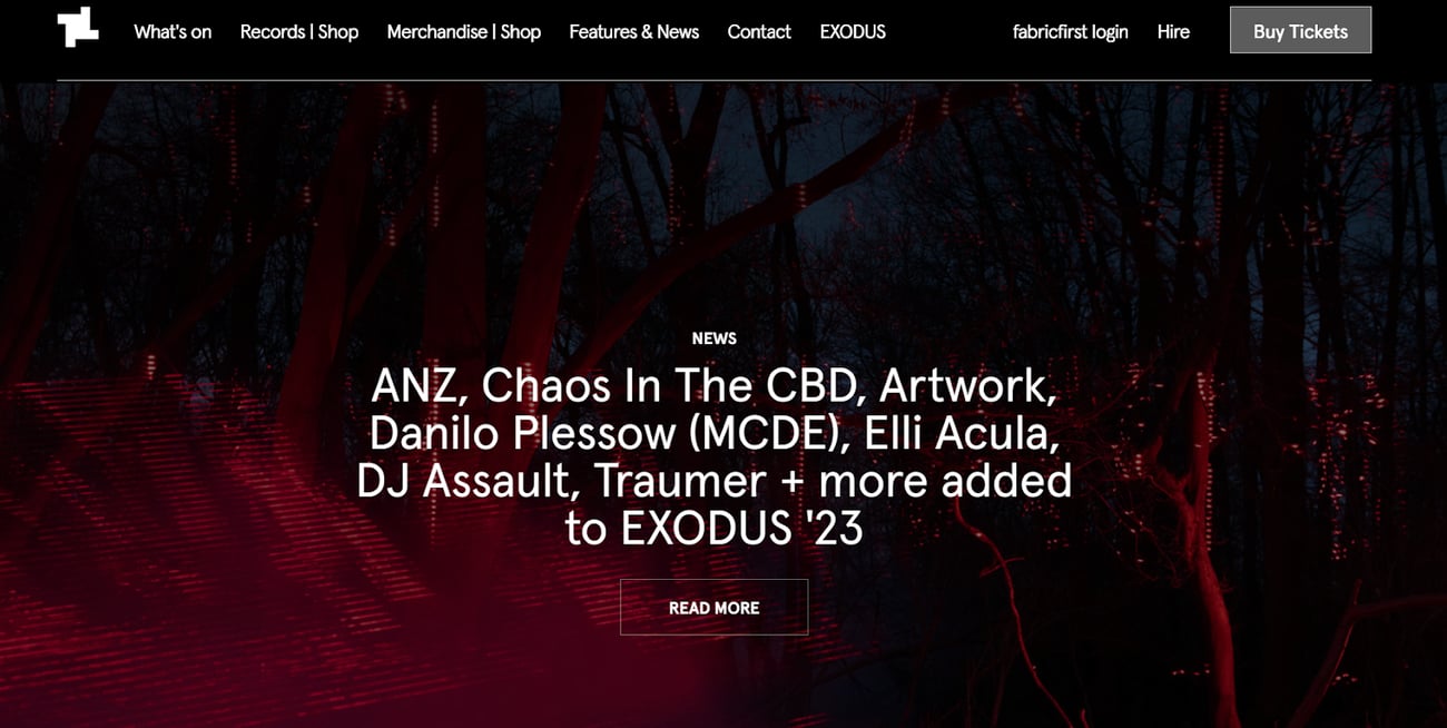 31 Night Club Website Design Examples We Love [+ How To Make Your Own]